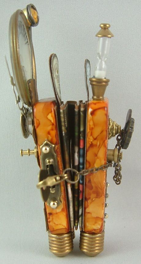 Artfully Musing: Steampunk Time Machine Domino Book